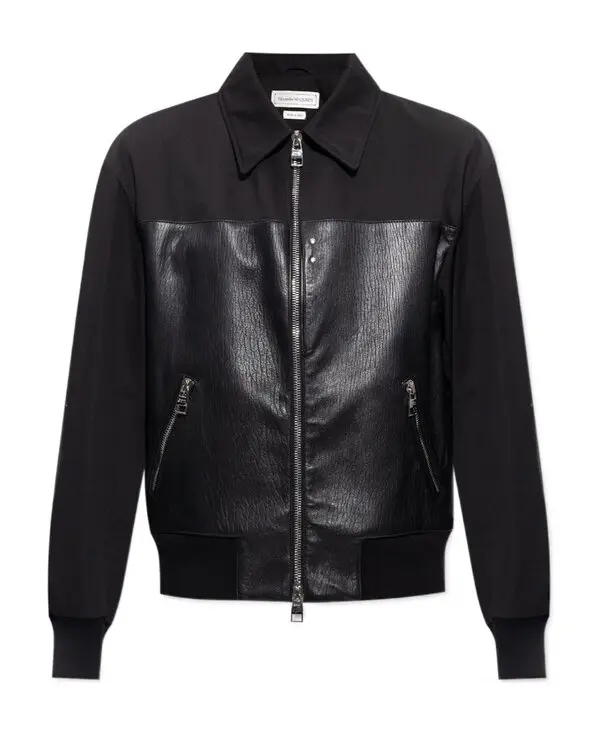 Alexander McQueen Contrasted Bomber Jacket