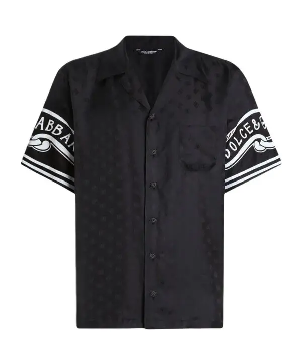 Dolce & Gabbana Dolce Gabbana Bandanna Printed Denim Shirt