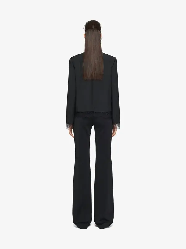 Givenchy Wool And Mohair Jacket With Lace Trim