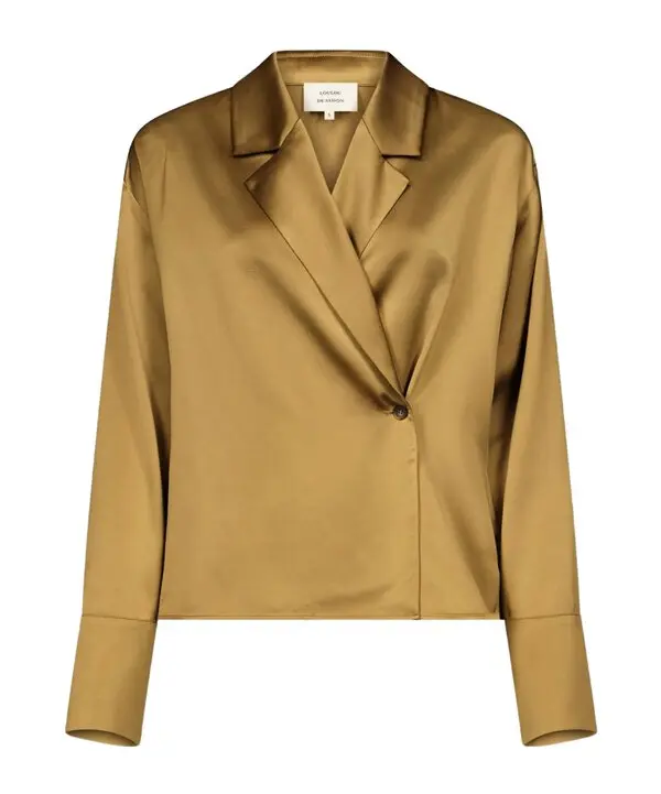 Loulou De Saison Wrap Blouse - Nude