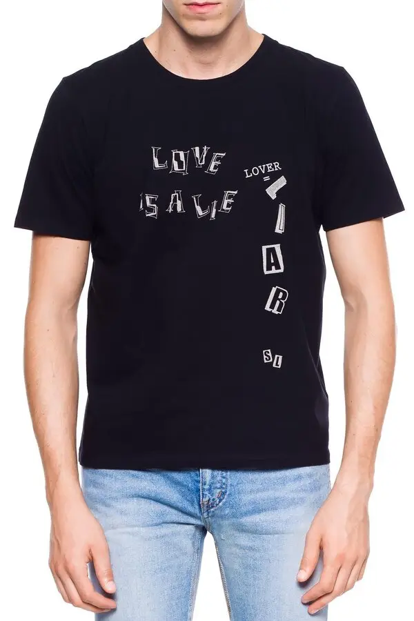 Saint Laurent Letter Printed T-shirt