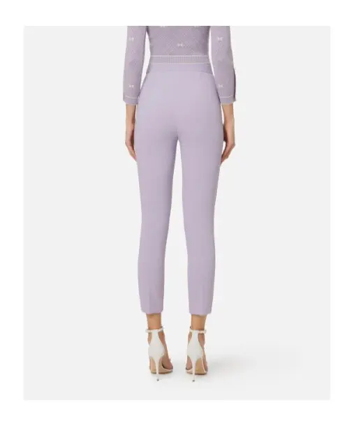 Elisabetta Franchi Logo Detail Trousers