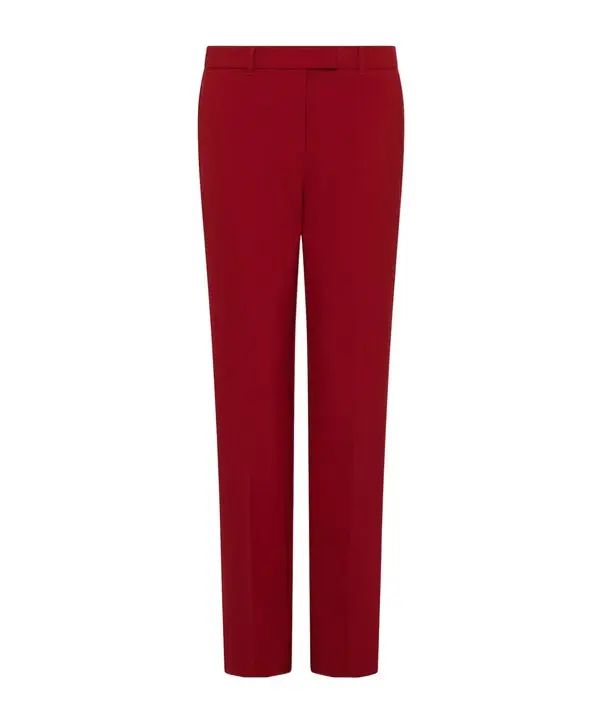 Marella Slim Fit Stretch Wool-blend Gabardine Trousers