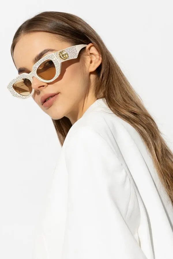 Gucci Embellished Cat-eye Frame Sunglasses