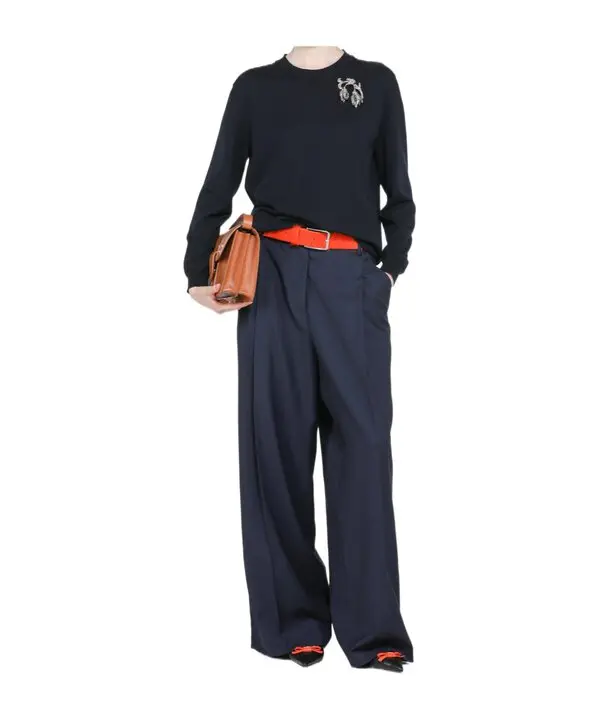N.21 High-waisted Wide-leg Pants