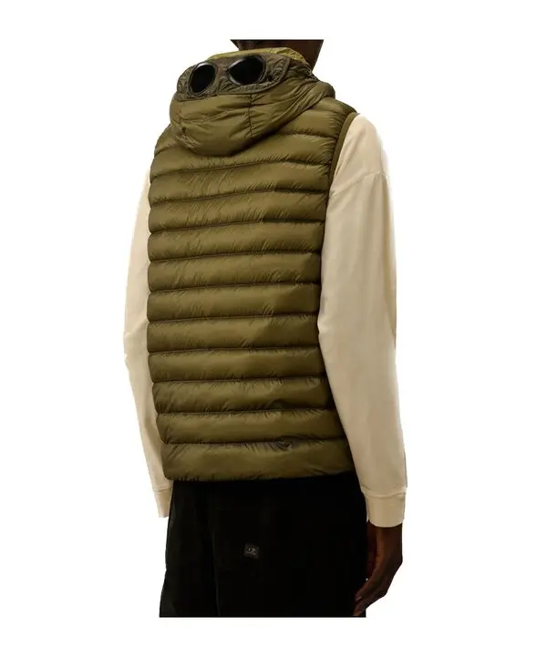 C.P. COMPANY D.d. Shell Goggle Down Gilet - Brown