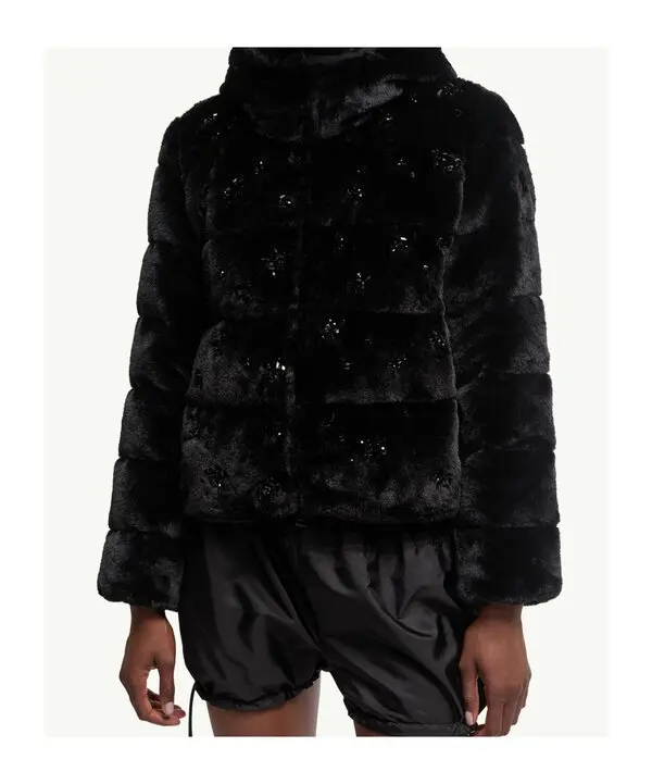 Moncler Andronne Hooded Jacket With Sequin Embellishments