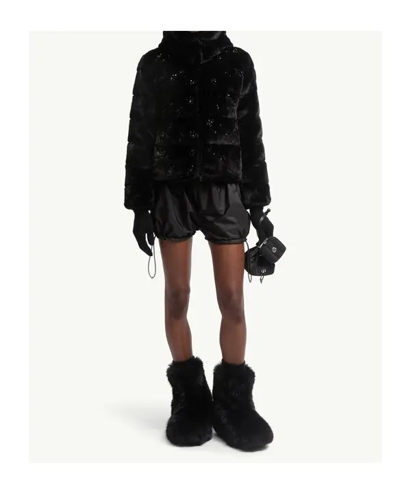 Moncler Andronne Hooded Jacket With Sequin Embellishments