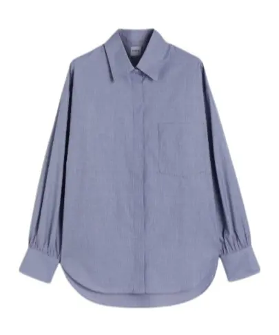 Aspesi Boyfriend Shirt With Classic Collar
