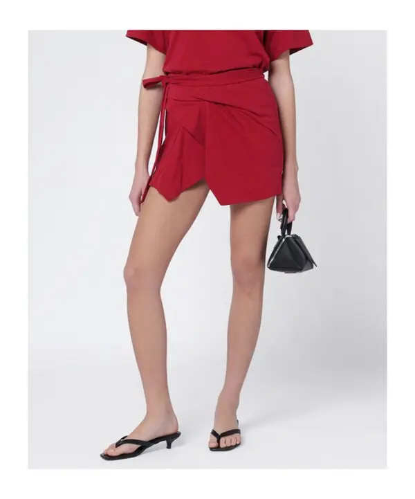 Isabel Marant Étoile Berenice Mini Skirt - Cherry