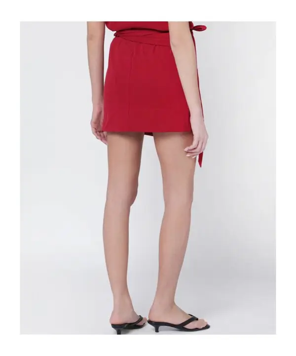 Isabel Marant Étoile Berenice Mini Skirt - Cherry