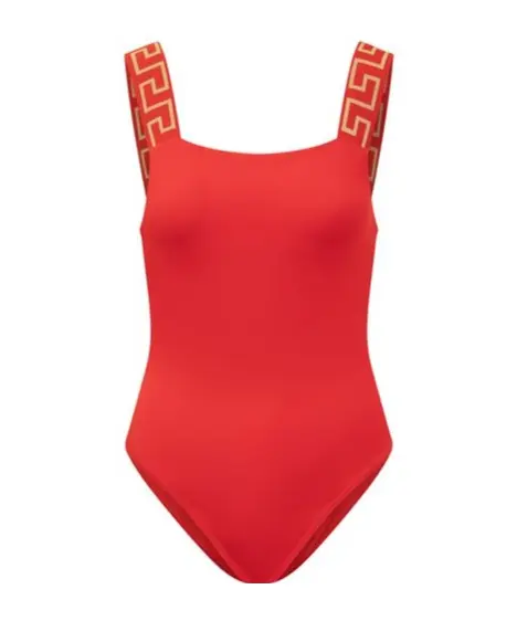 Versace Sleeveless One-piece Swimsuit - Red