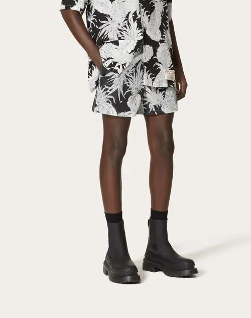 Valentino Garavani Pineapple Print Swim Shorts - White