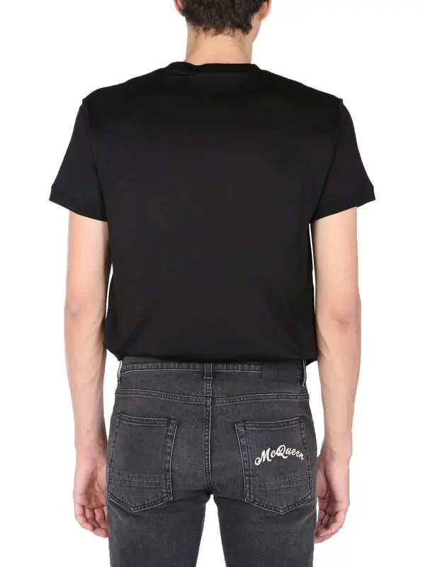 Alexander McQueen Logo Embroidered T-shirt