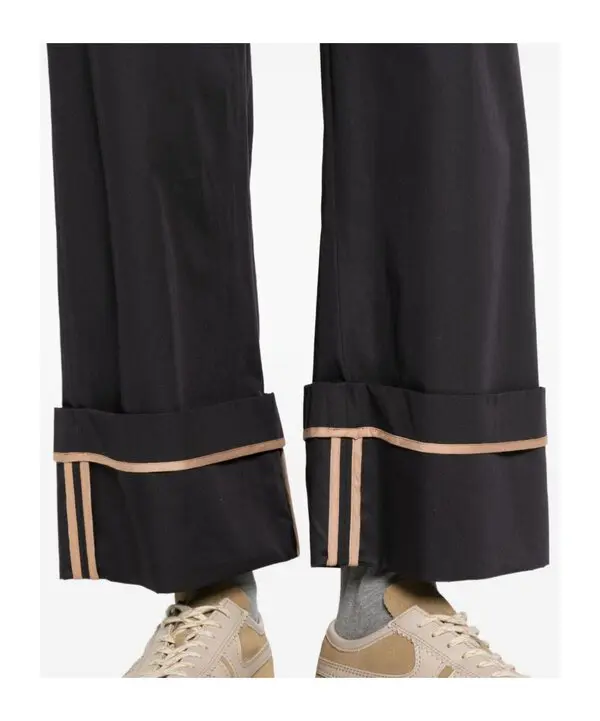 Herno Elasticated Waistband Trousers With Striped Detail