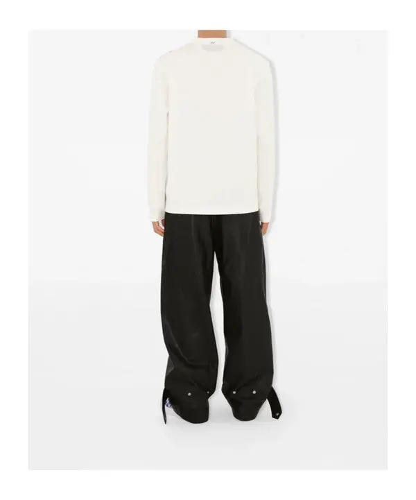 Burberry Allover Logo Printed Long Sleeved T-shirt