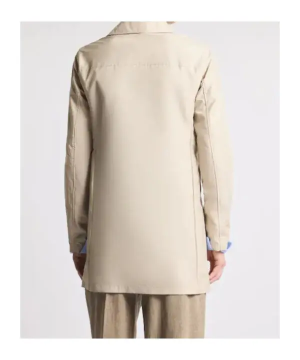 FAY Waterproof Zip-front Jacket With Embroidered Undercollar Detail