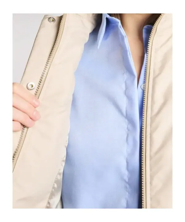 FAY Waterproof Zip-front Jacket With Embroidered Undercollar Detail