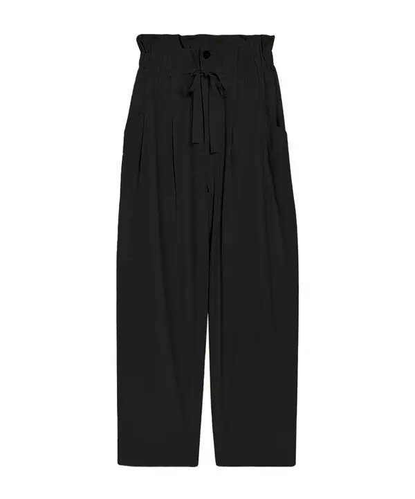 Vanessa Bruno Elasticated Waist Tie-closure Trousers - Black