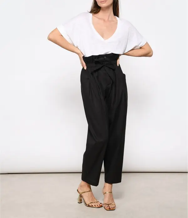 Vanessa Bruno Elasticated Waist Tie-closure Trousers