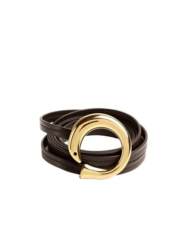 Bottega Veneta Sardine Belt - Chocolate Brown