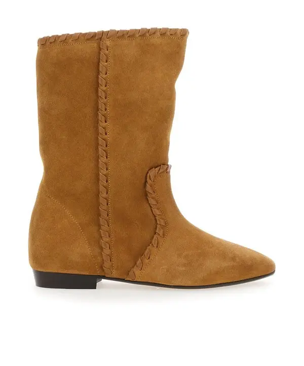 Isabel Marant Étoile Pointed Toe Suede Ankle Boots