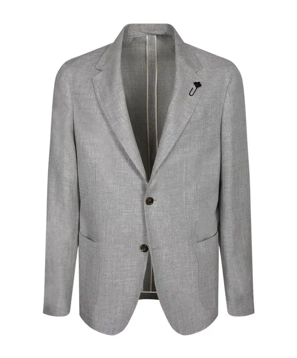 LARDINI Roma Single-breasted Blazer - Gray