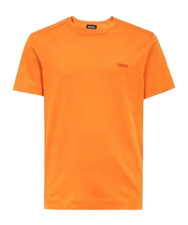Zegna Short-sleeved T-shirt - Orange