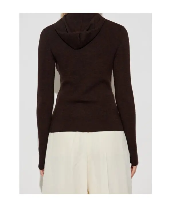 Victoria Beckham Zip-up Knitted Hoodie