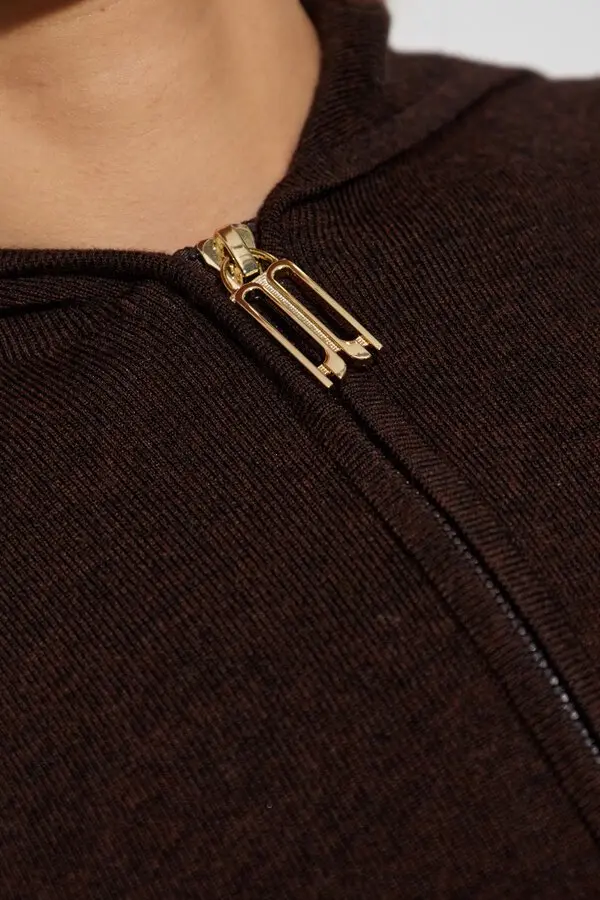 Victoria Beckham Zip-up Knitted Hoodie