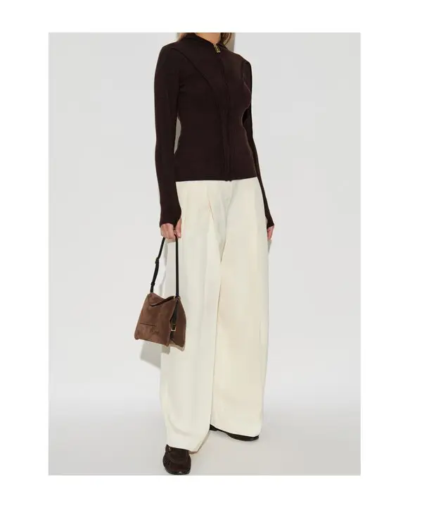 Victoria Beckham Zip-up Knitted Hoodie