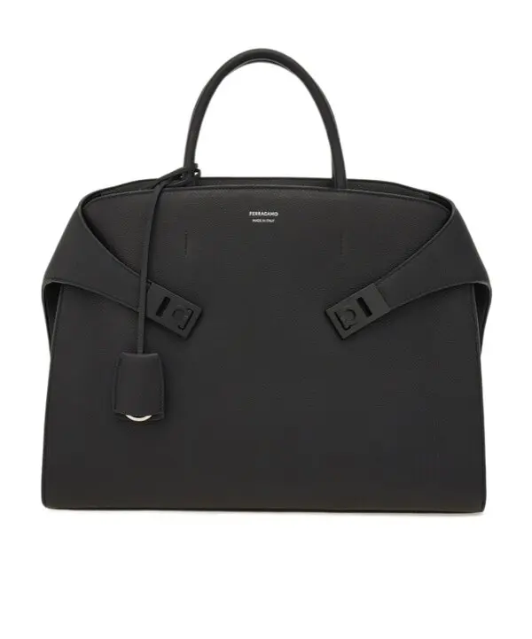 FERRAGAMO Hug Briefcase - Black
