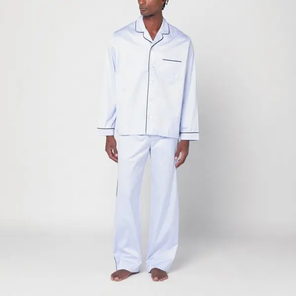 TEKLA Organic Cotton Pajama Shirt - White