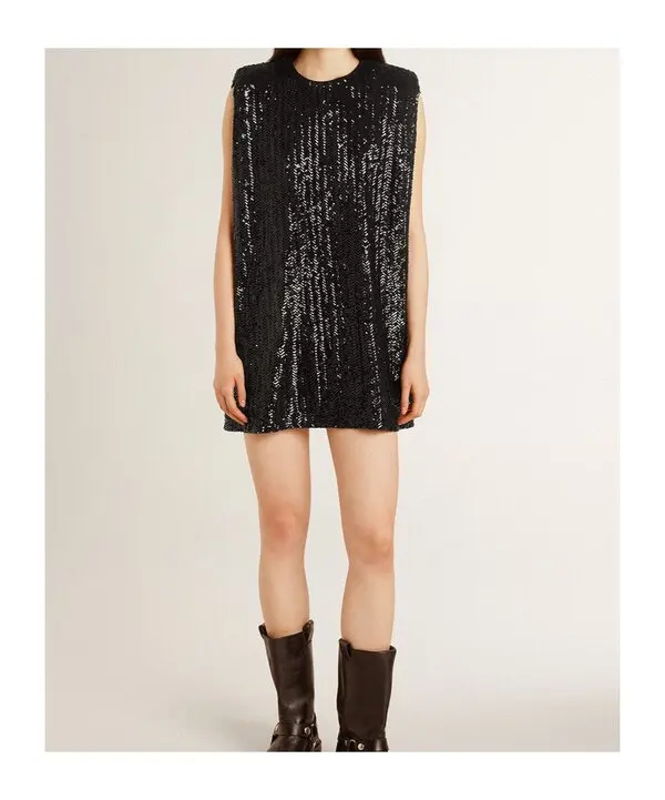 GOLDEN GOOSE Sequin Embellished Mini Dress