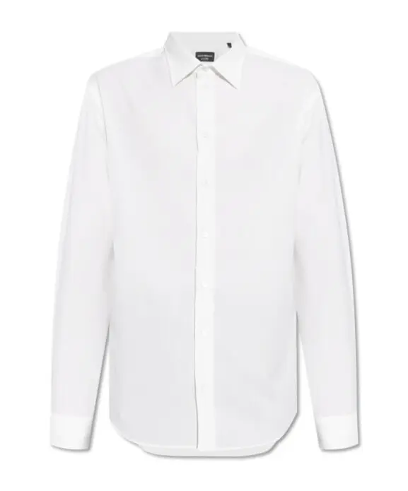 Emporio Armani Long-sleeve Button-up Shirt - White
