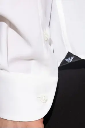 Emporio Armani Long-sleeve Button-up Shirt - White