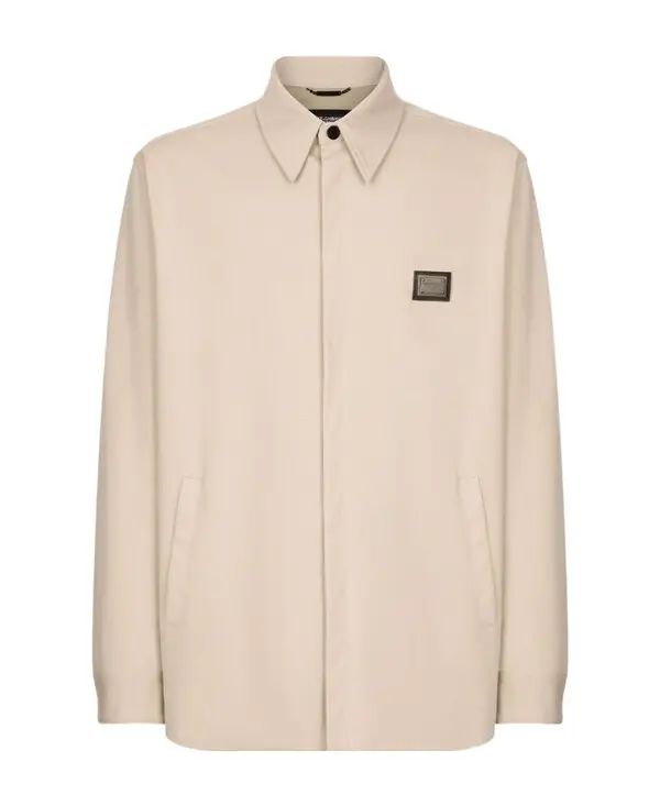 Dolce & Gabbana Dolce Gabbana Logo Plaque Concealed Fastened Shirt