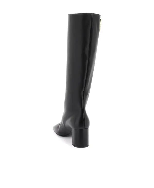 Dolce & Gabbana Logo Plaque Square-toe Boots
