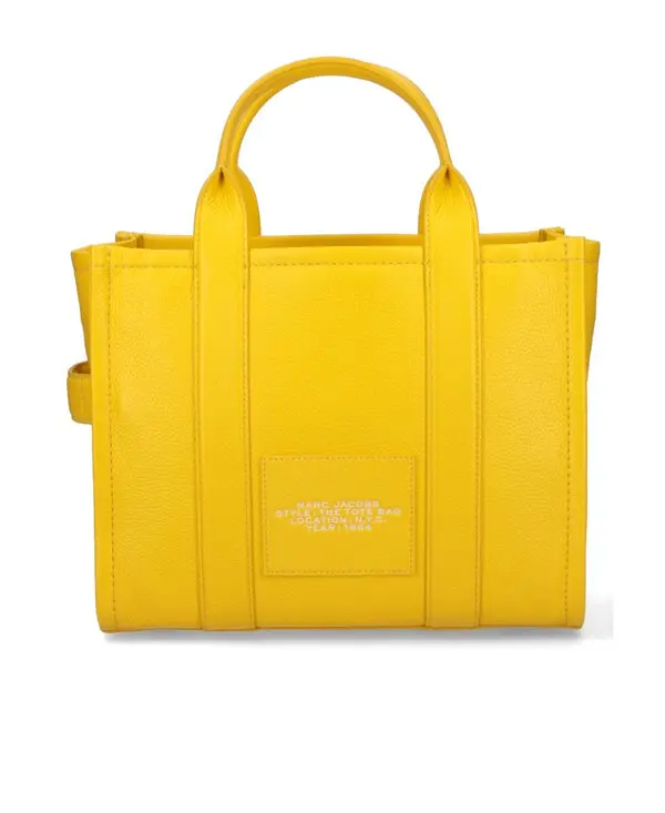 Marc Jacobs Logo Embossed Medium Tote Bag - Yellow