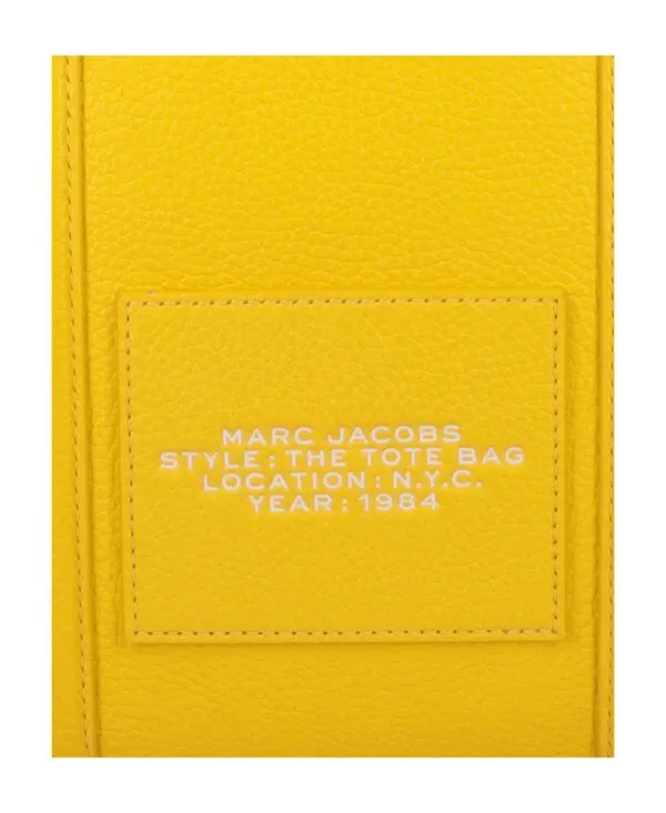 Marc Jacobs Logo Embossed Medium Tote Bag - Yellow