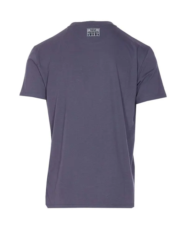 Fendi Logo Embroidered Crewneck T-shirt