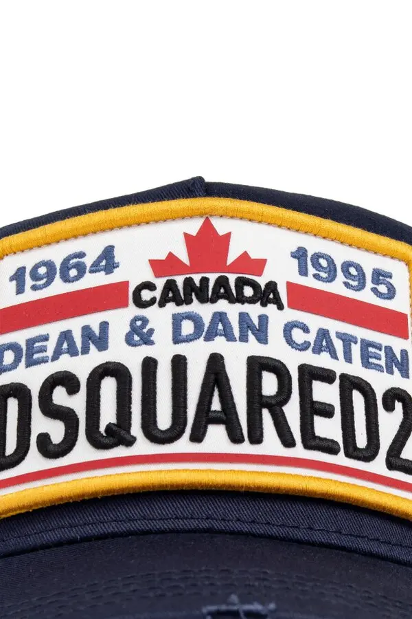 Dsquared2 Logo Patch Baseball Cap - Navy Blue