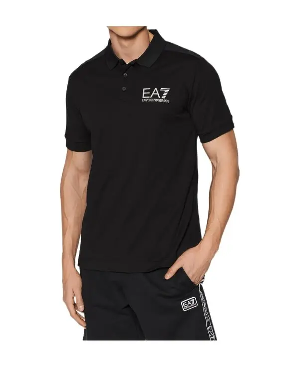 EA7 Logo Short-sleeved Polo Shirt