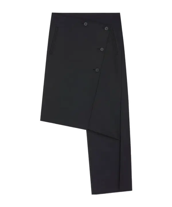 COURREGES Asymmetrical Midi Skirt