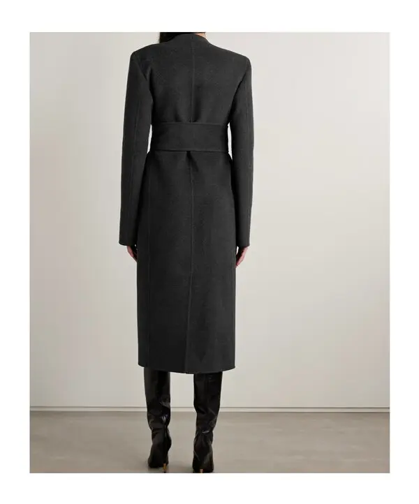 Khaite Jelson Belted Coat - Grey