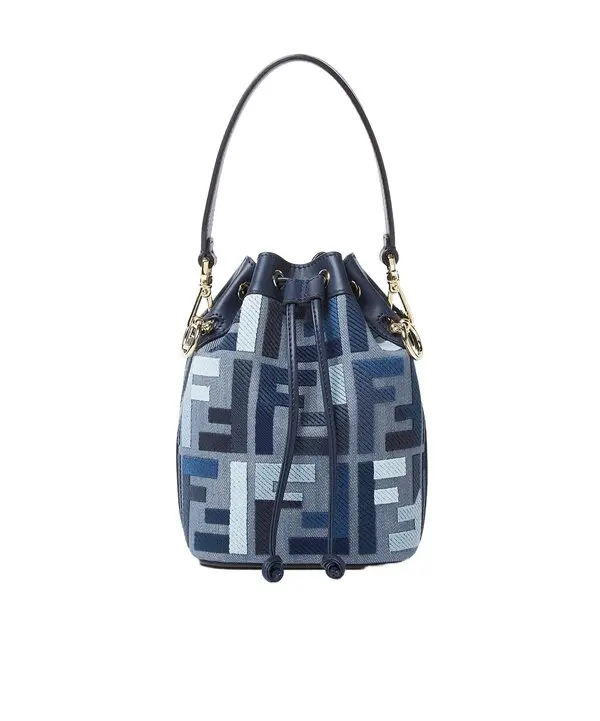 Fendi Mon Tresor Ff Embroidered Bucket Bag