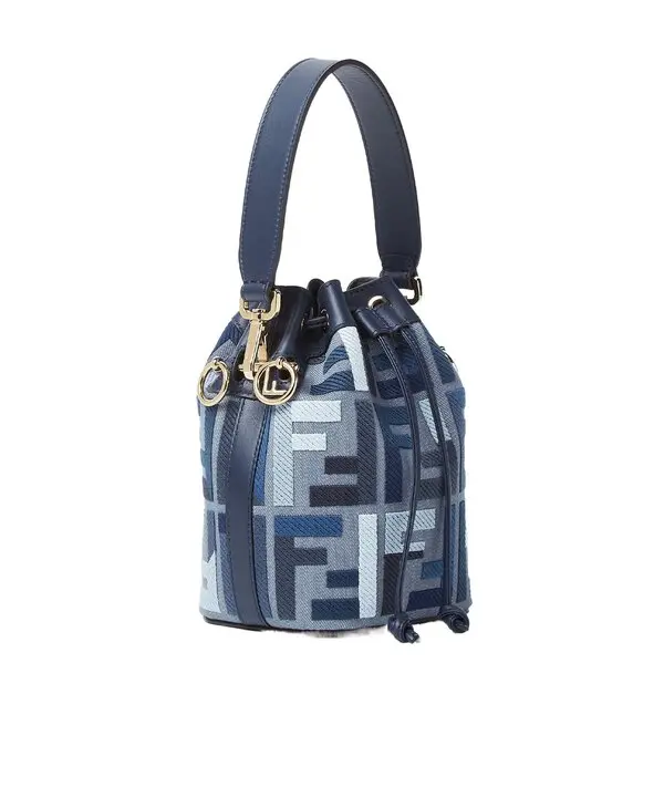 Fendi Mon Tresor Ff Embroidered Bucket Bag