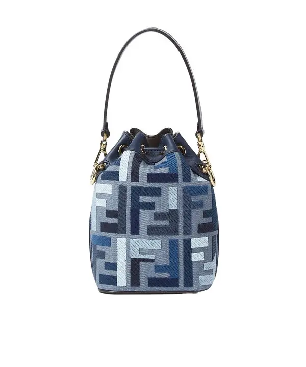 Fendi Mon Tresor Ff Embroidered Bucket Bag