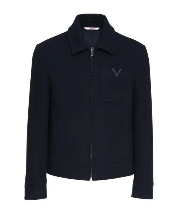 Valentino Garavani Zip-up Jacket With V-detail