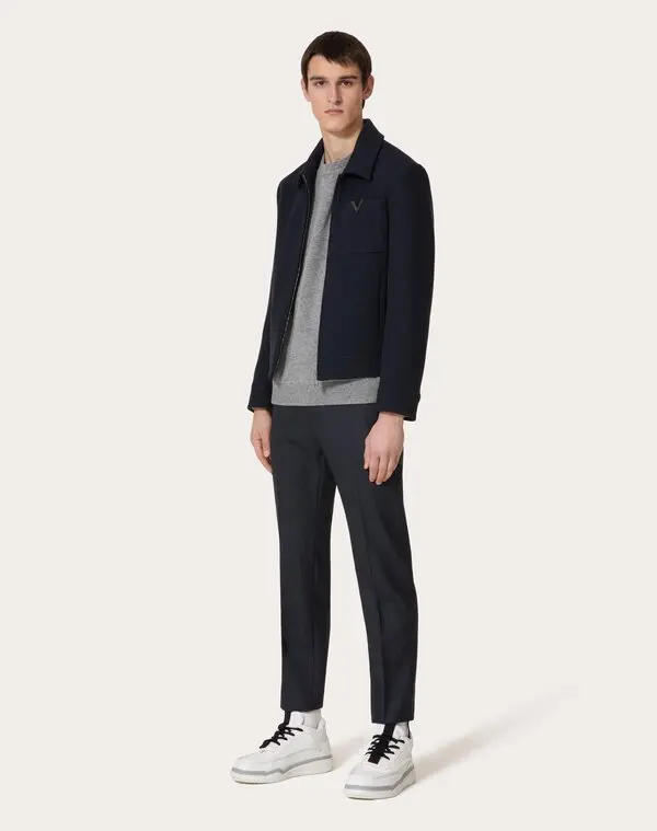 Valentino Garavani Zip-up Jacket With V-detail